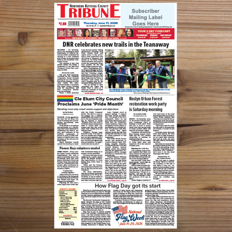 June 11, 2026 issue – DIGITAL Single Copy Purchase | Northern Kittitas ...